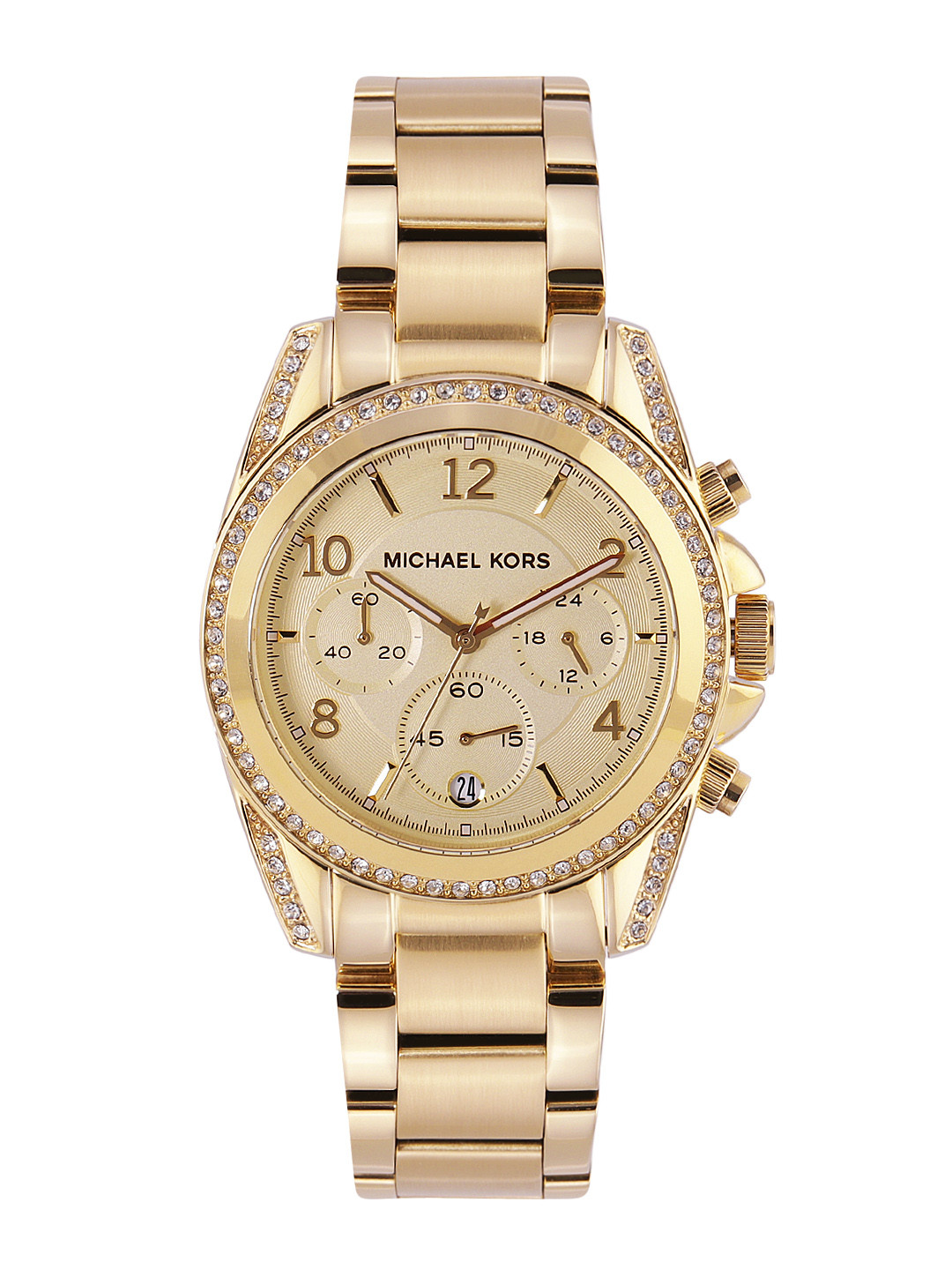Buy Michael Kors Women Gold Toned Blair Chronograph Watch MK5166 ...