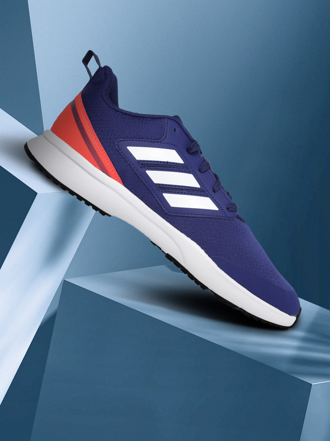 Buy ADIDAS Men Blue Woven Design Stunicon Running Shoes - Sports Shoes ...