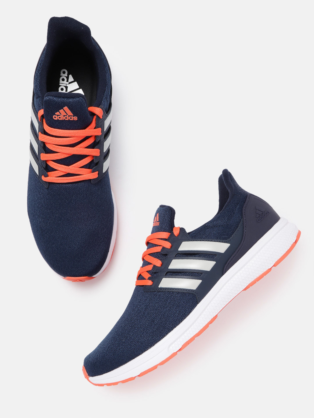 Buy ADIDAS Men Navy Blue Woven Design Adi Pace Running Shoes - Sports ...