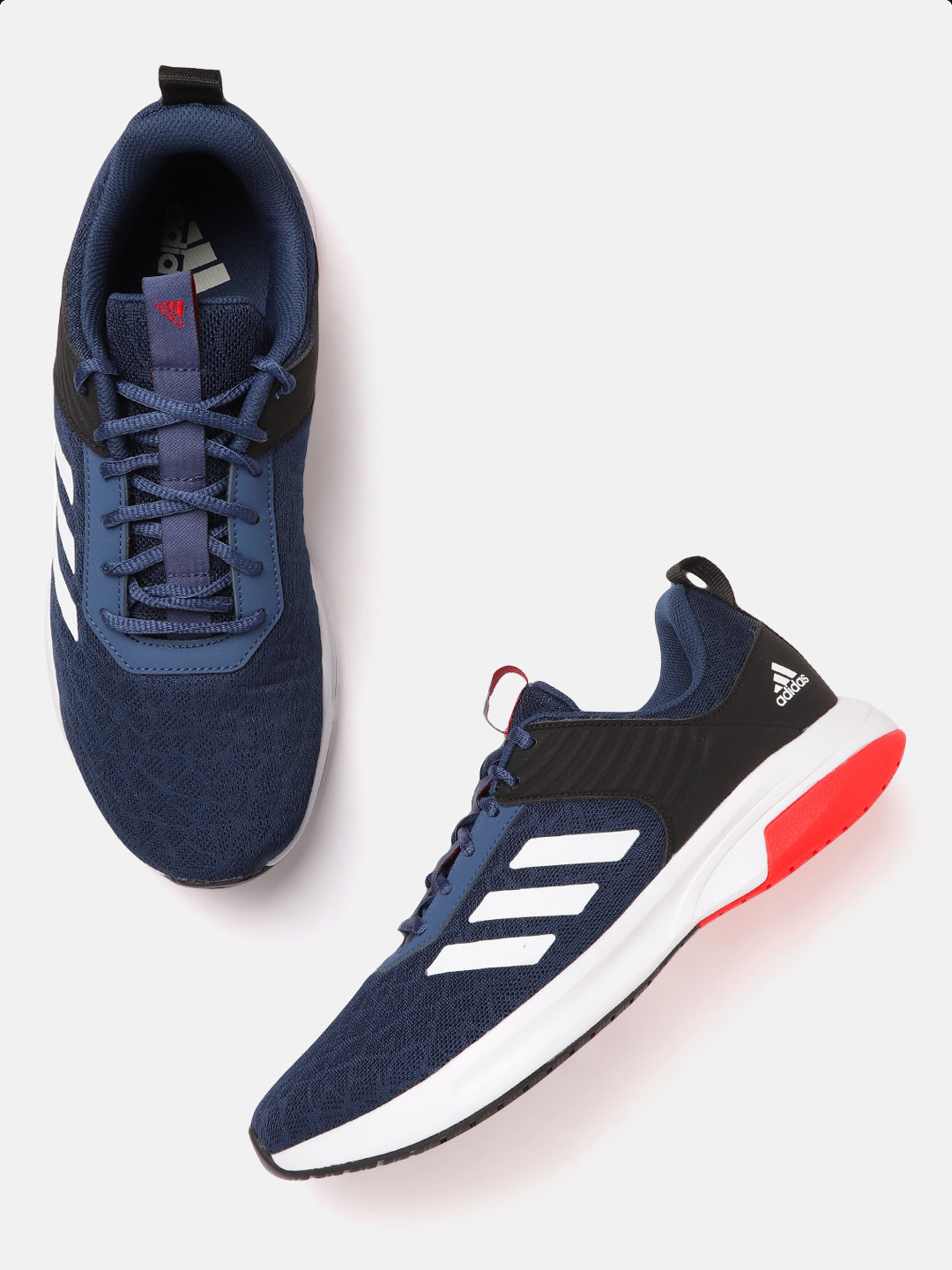 Buy ADIDAS Men Navy Blue Wind Raiser M Woven Design Running Shoes ...