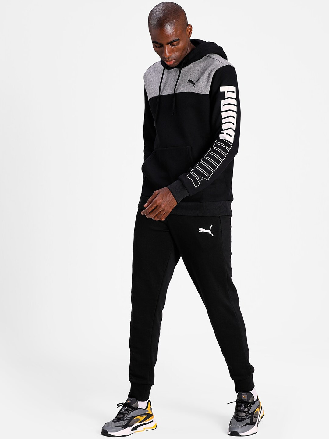 Buy Puma Men Black Essentials Logo Sustainable Track Pants - Track ...