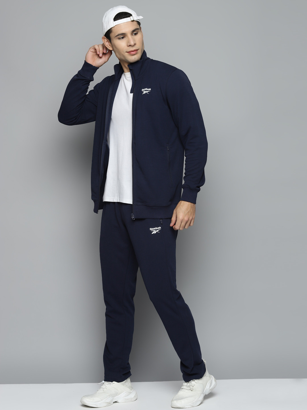 Buy Reebok Men Navy Blue Solid WR M Tracksuits - Tracksuits for Men ...