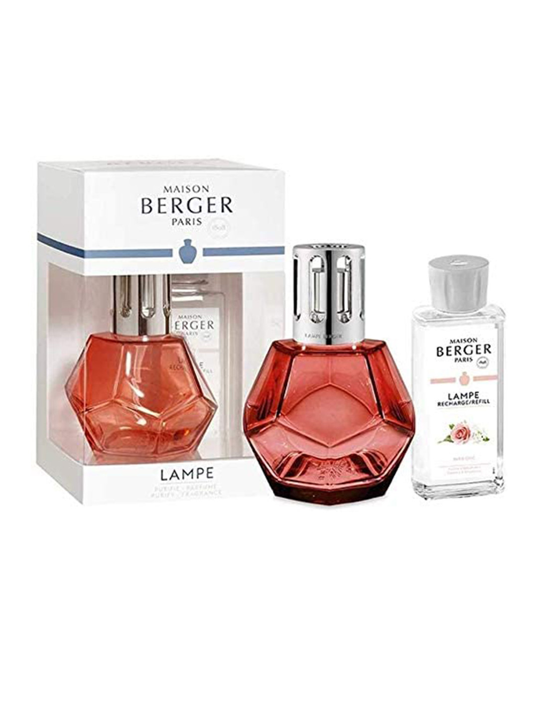 Buy MAISON BERGER Red Glass GEOMETRY GRENADINE Aroma Oil Diffuser ...