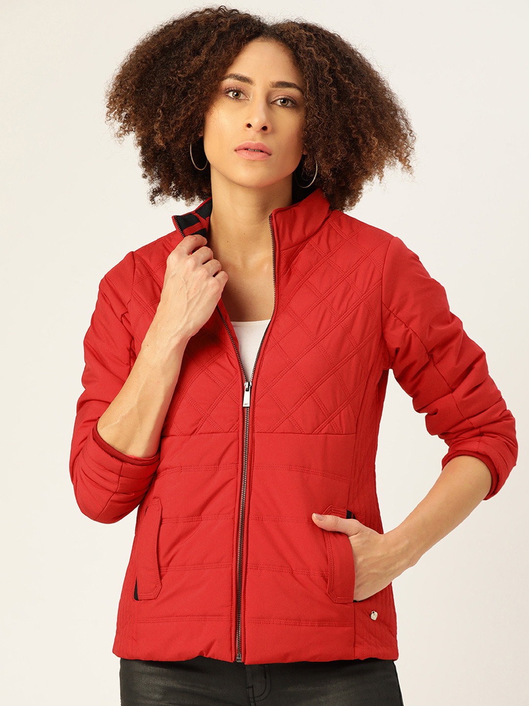 Buy Monte Carlo Women Red Padded Jacket - Jackets for Women 14815620 ...
