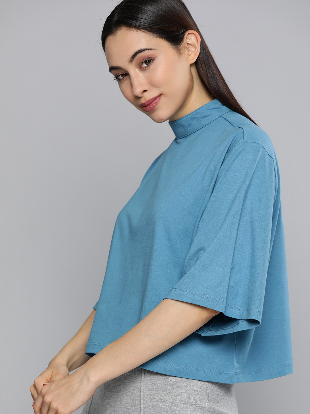 Buy M&H Easy Blue Boxy Top - Tops for Women 14819818 | Myntra