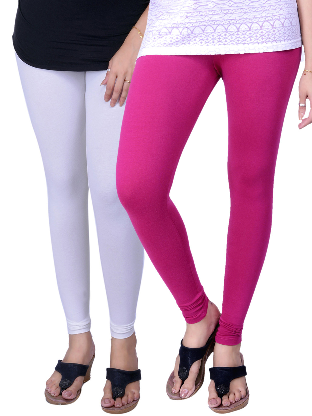 Buy LYRA Pack Of 2 Ankle Length Leggings - Leggings for Women 1482265 ...