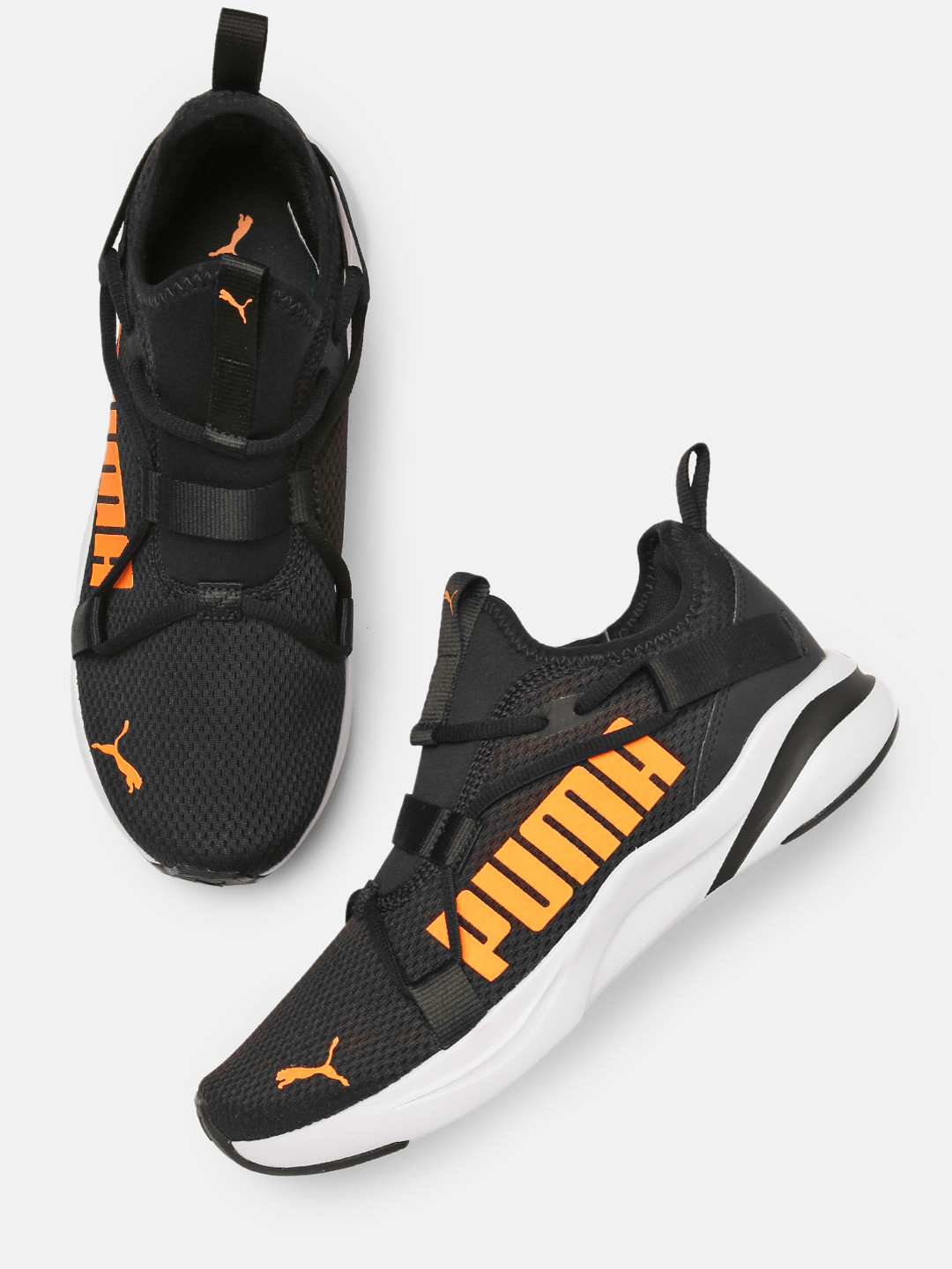 Buy Puma Men Black Softride Rift Slip On Bold Walking Shoes - Sports ...