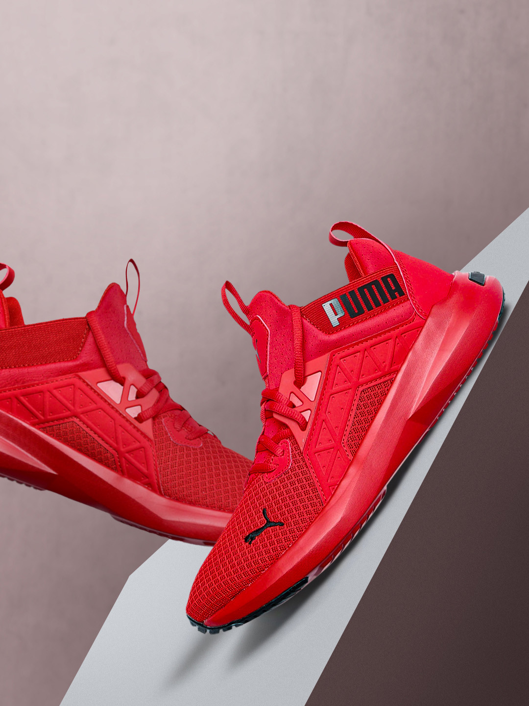 Buy Puma Softride Enzo NXT Men Red Textile Shoes - Sports Shoes for Men ...