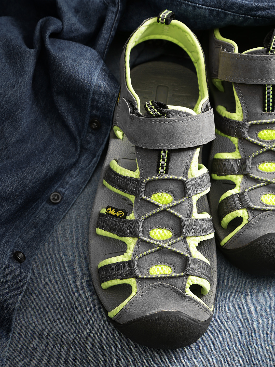 Buy Boltio Men Grey Sports Sandals - Sandals for Men 1482584 | Myntra