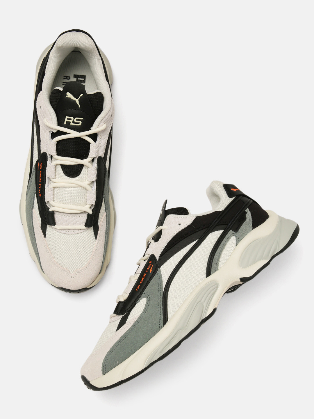 Buy Puma Unisex Black & Cream Colourblocked RS Connect Splash Trainer ...