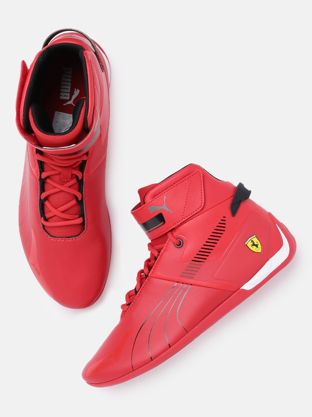 Buy PUMA Motorsport Unisex Red Scuderia Ferrari A3ROCAT Mid Sneakers ...