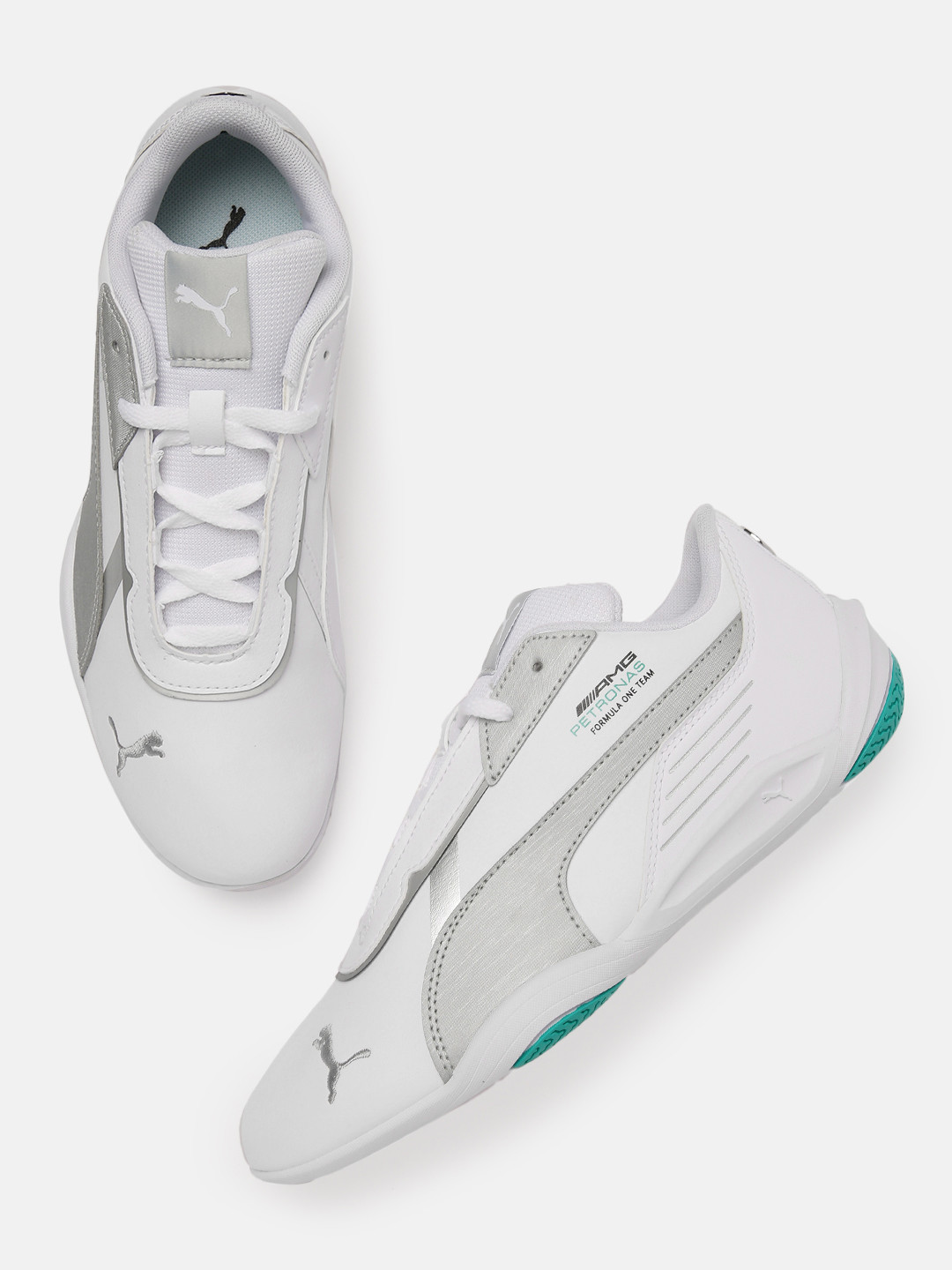 Buy PUMA Motorsport Unisex White Mercedes F1 R Cat Machina Sneakers ...