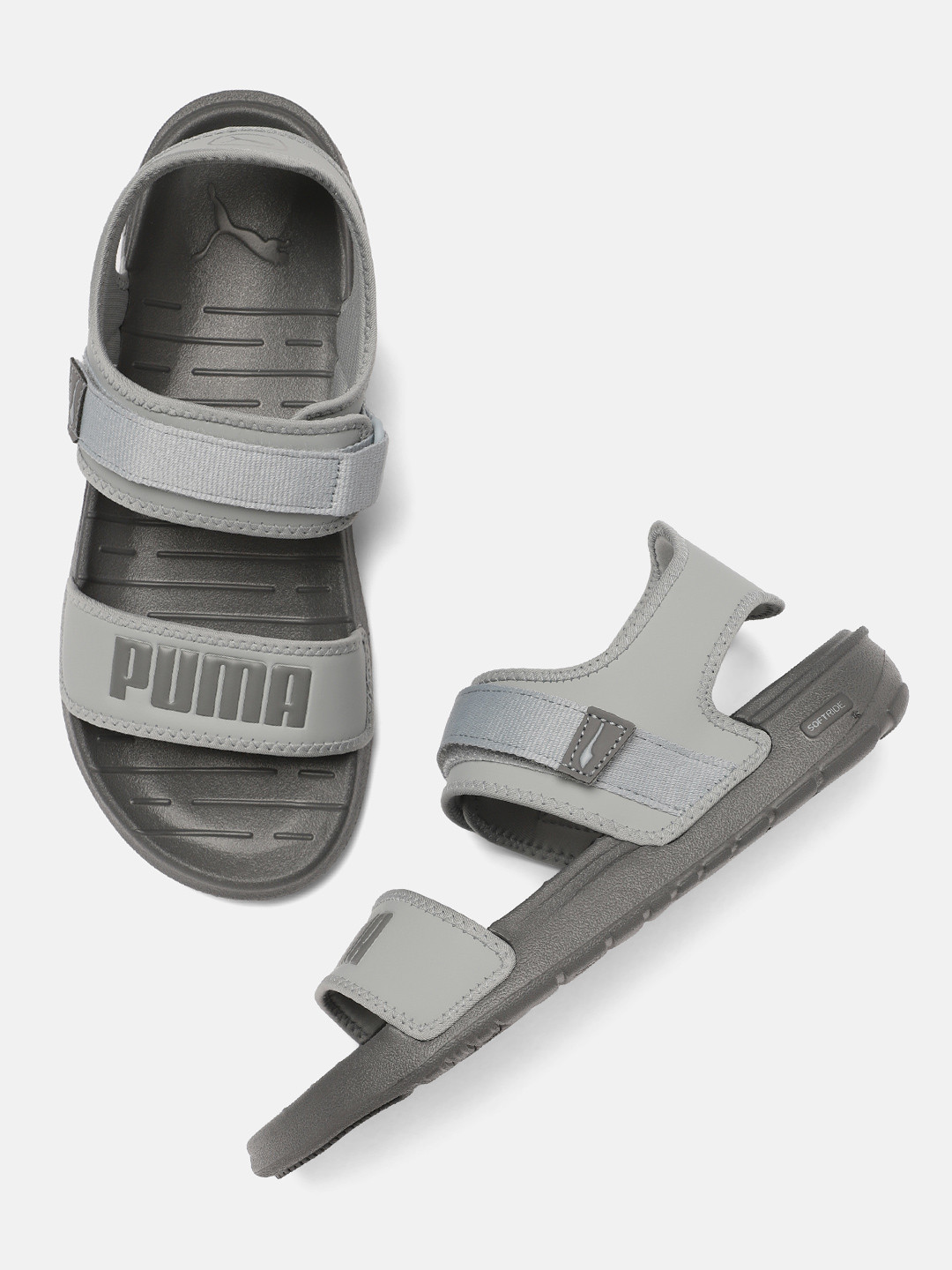 Buy Puma Unisex Grey Softride Sandals - Sandals for Unisex 14826212 ...