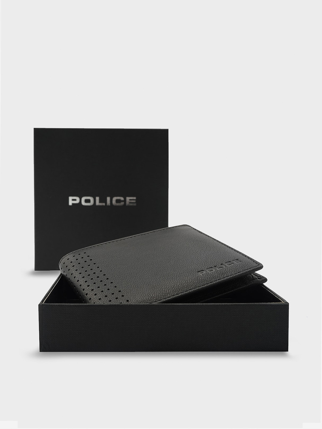 Buy Police Men Black Solid Leather Two Fold Wallet - Wallets for Men ...