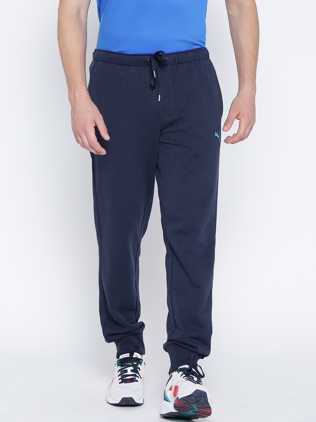 Buy Puma Navy Hero Cl Jogger Track Pants - Track Pants for Men 1483721 ...