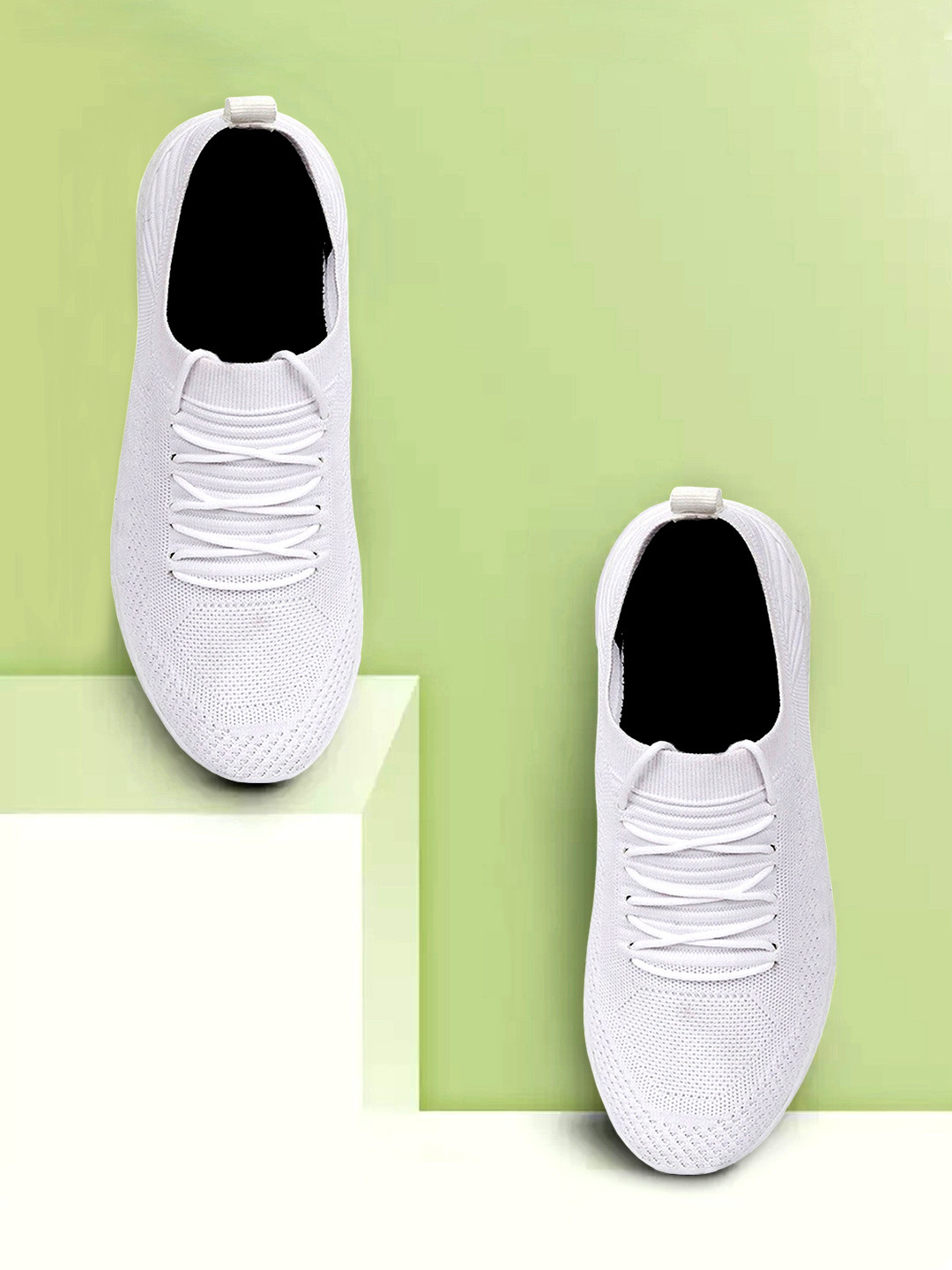 Buy FAST TRAX Men White Woven Design Slip On Sneakers - Casual Shoes ...