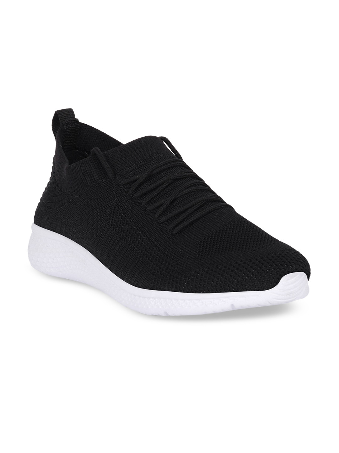 Buy FAST TRAX Men Black Woven Design Slip On Sneakers - Casual Shoes ...