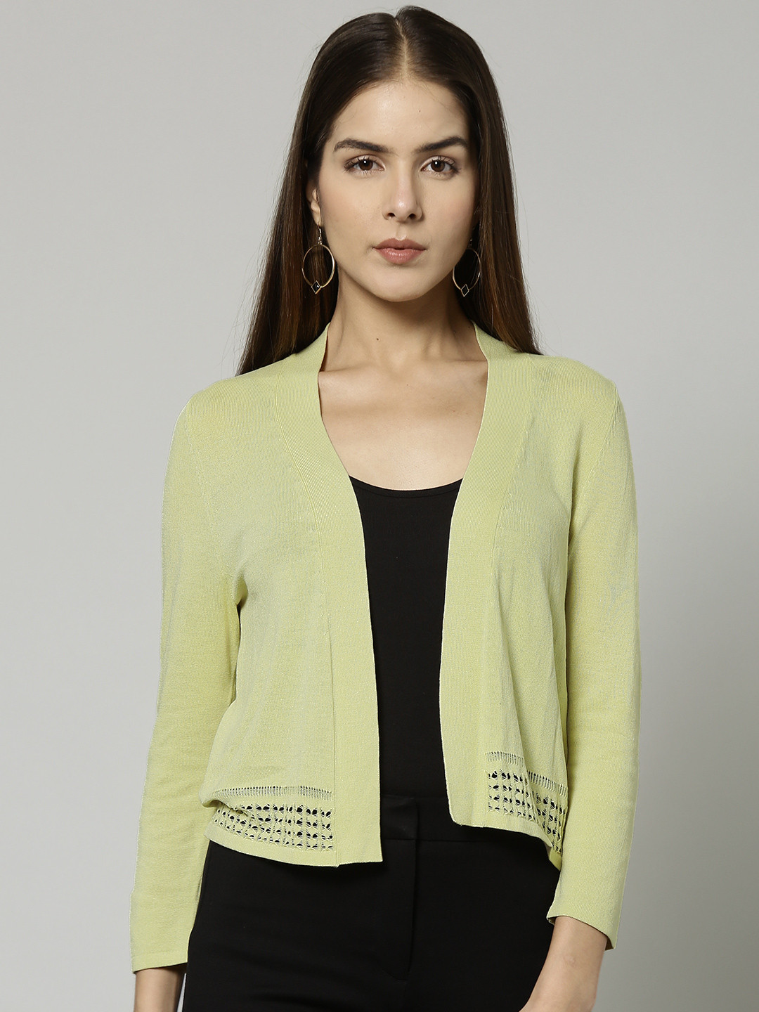 Buy Marks & Spencer Green Shrug - Shrug for Women 1485255 | Myntra