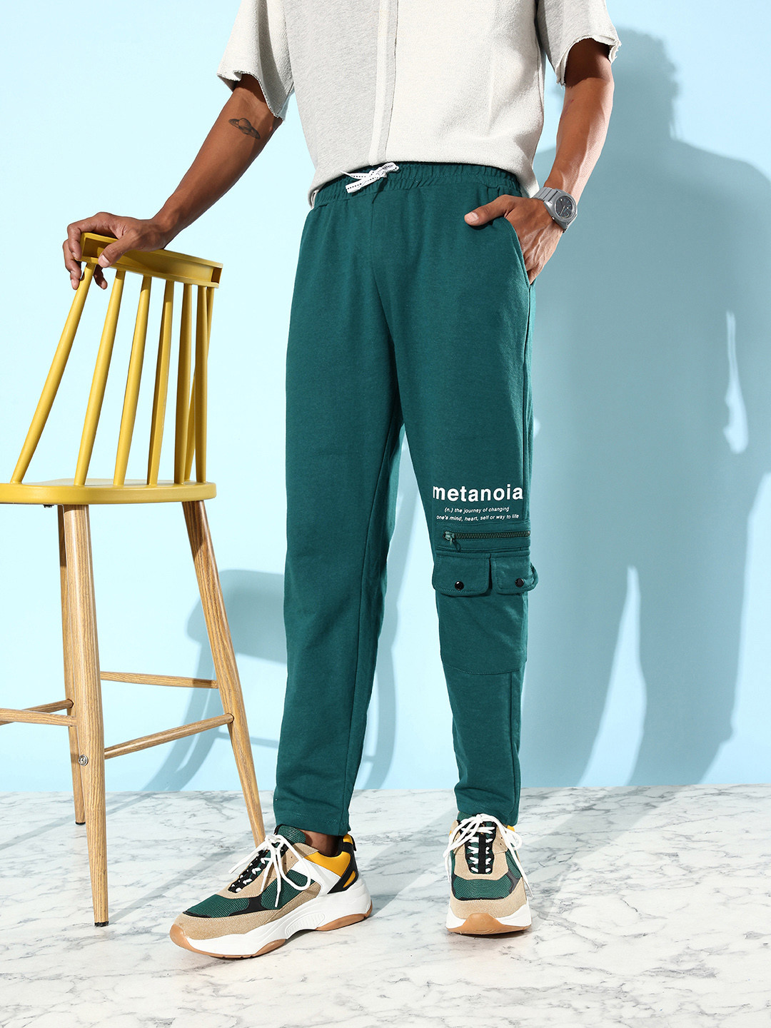 Buy Kook N Keech Men Teal Green Solid MCW Back Street Boys The Boxy Tee ...