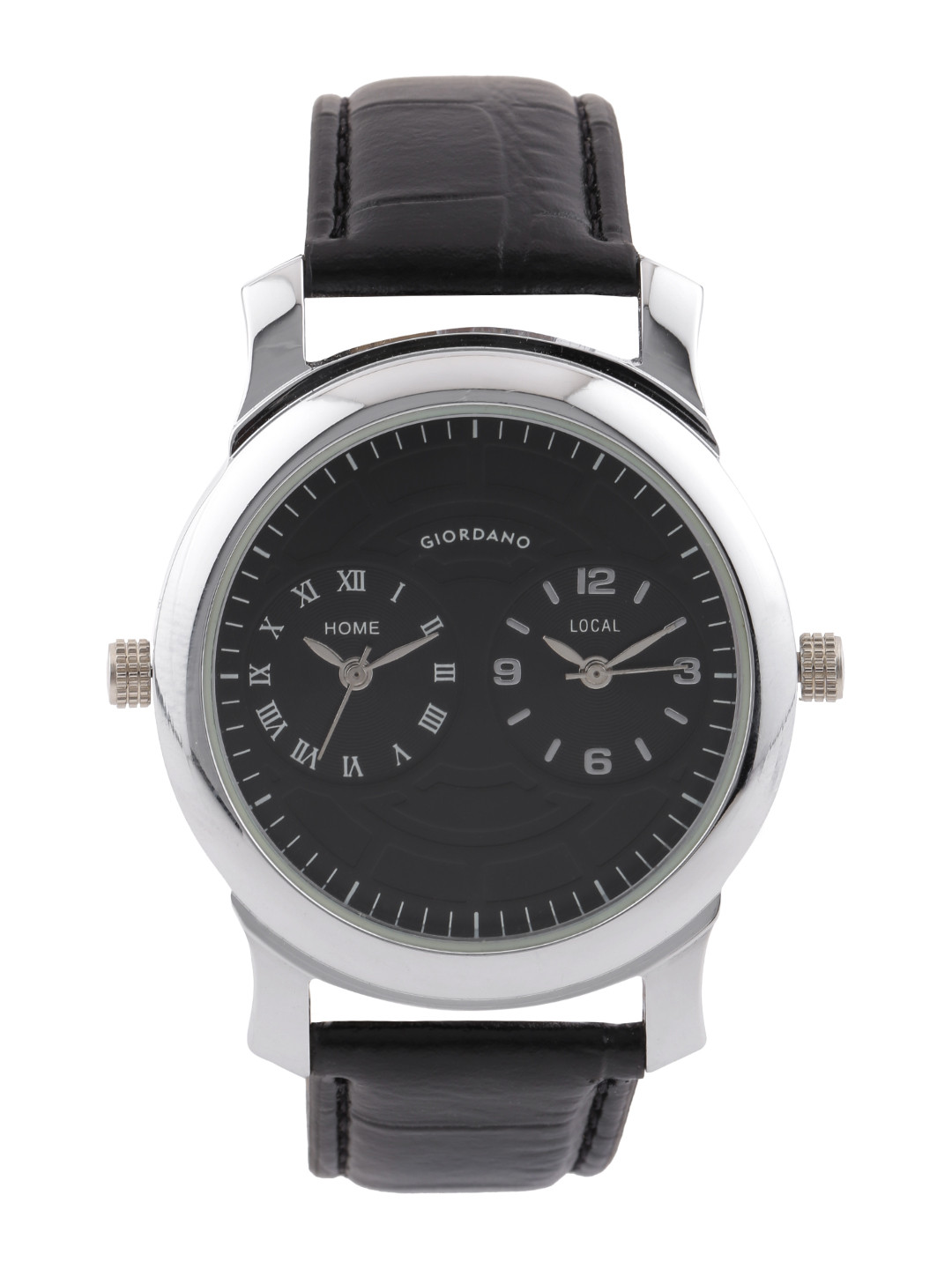 Buy GIORDANO Men Black Dual Time Dial Watch 60062 DTL - Watches for Men ...