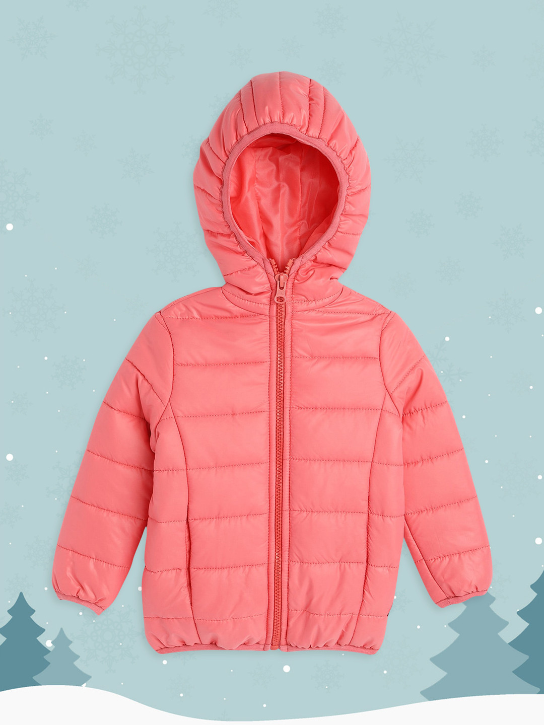 Buy U.S. Polo Assn. Kids Girls Coral Puffer Jacket - Jackets for Girls ...