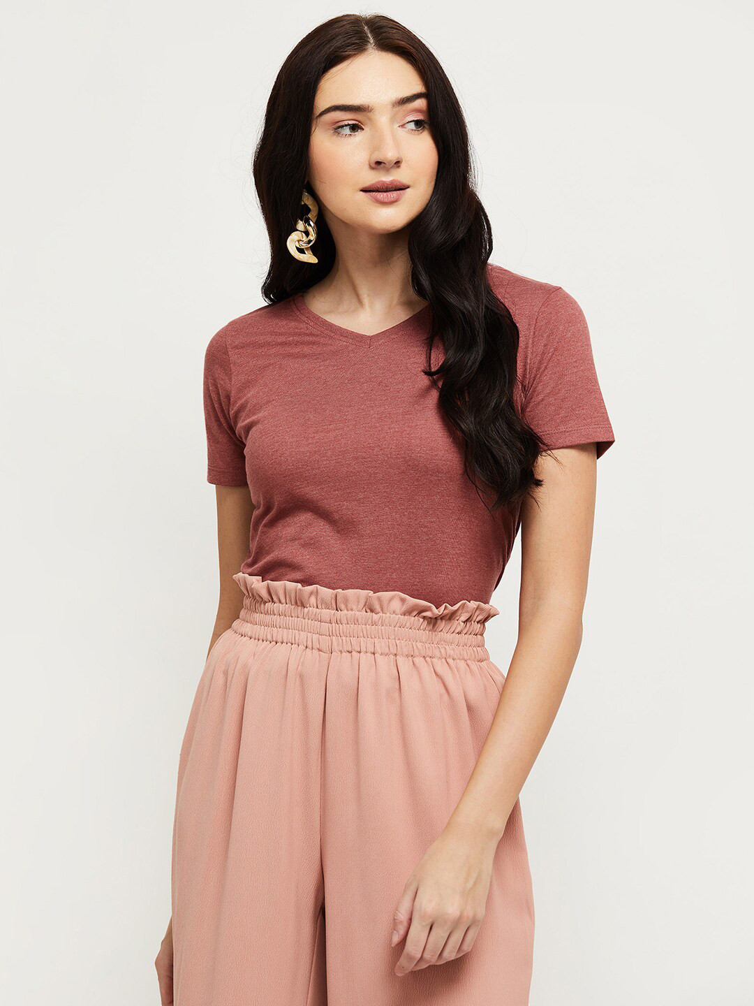 Buy Max Women Rust T Shirt - Tshirts for Women 14890478 | Myntra