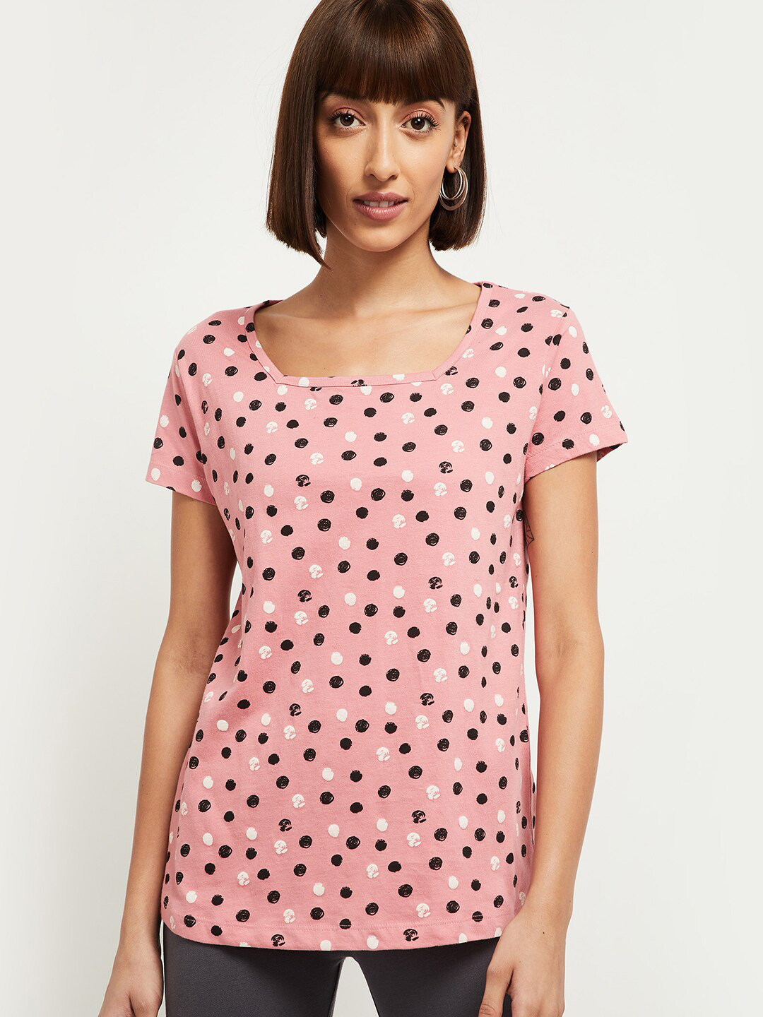 Buy Max Women Pink Printed T Shirt - Tshirts for Women 14890542 | Myntra