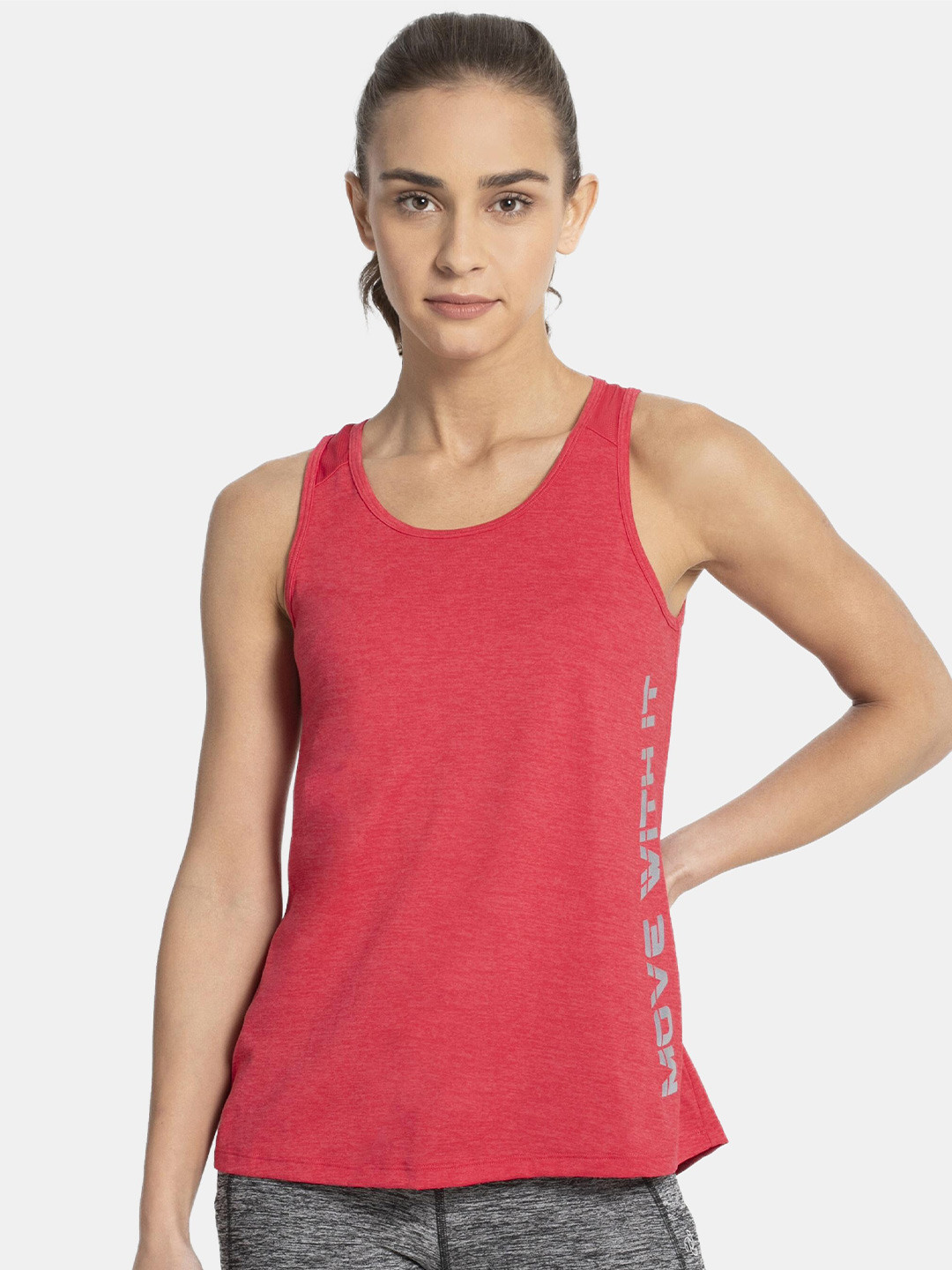 Buy Jockey Women Coral Printed Polyester Tank Top - Tops for Women ...