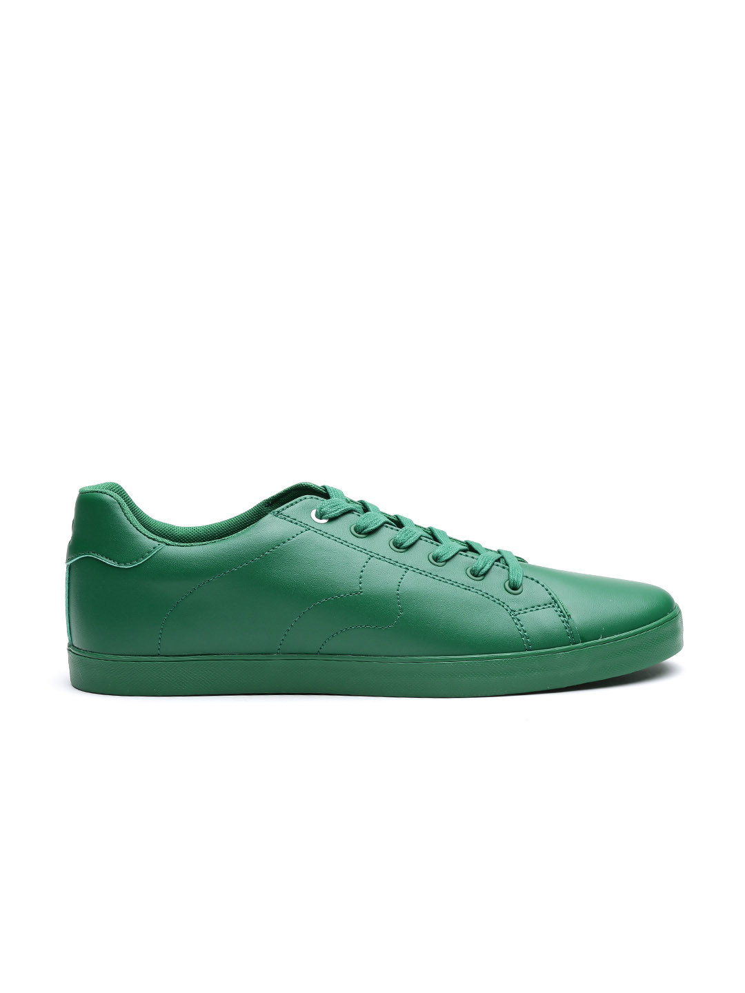 Buy United Colors Of Benetton Men Green Solid Sneakers - Casual Shoes ...