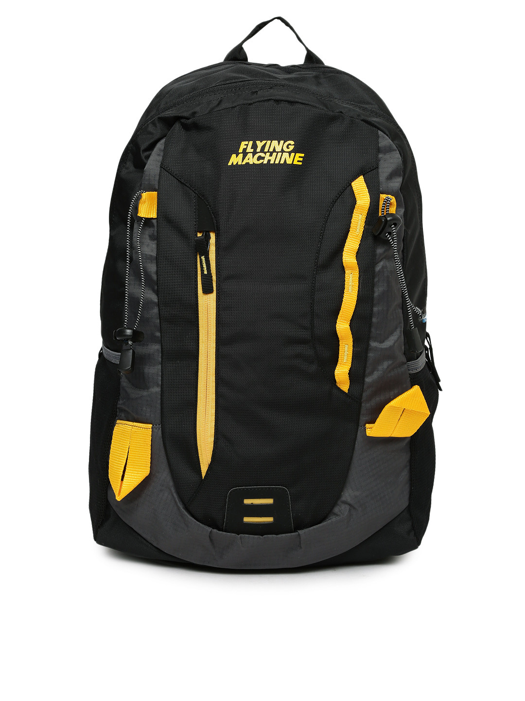 Buy Flying Machine Men Black & Grey Laptop Backpack - Backpacks for Men ...