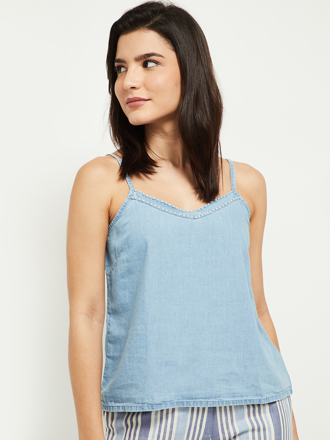 Buy Max Blue Women Regular Top - Tops for Women 14913632 | Myntra