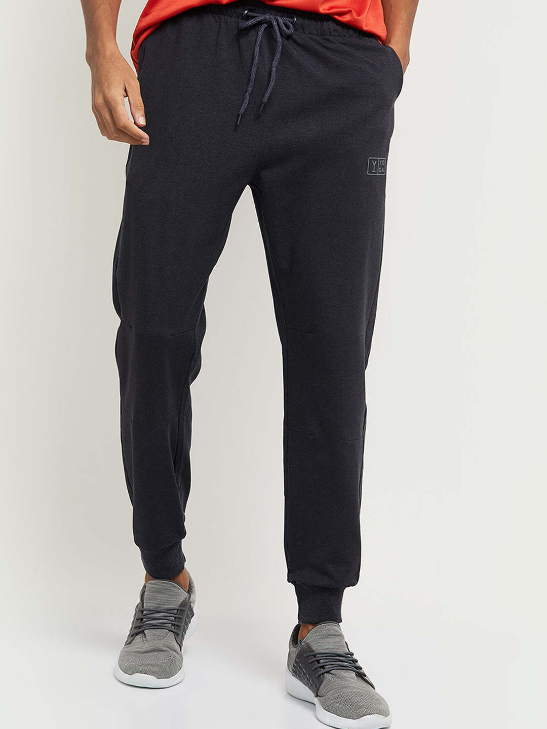 Buy Max Men Navy Blue Solid Joggers - Track Pants for Men 14918452 | Myntra
