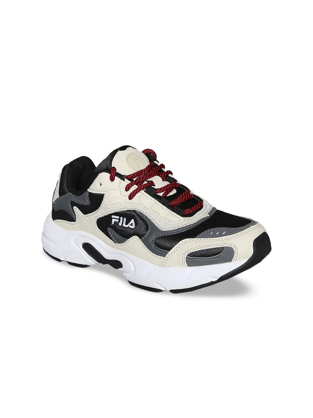 Buy FILA Women Black Colourblocked Leather Sneakers - Casual Shoes for ...