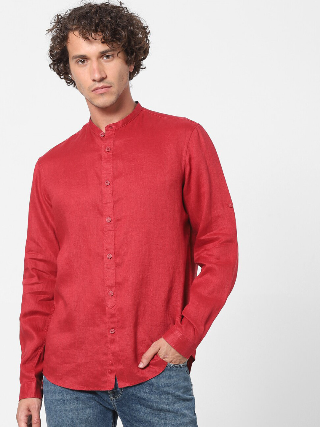 Buy Celio Men Red Casual Shirt - Shirts for Men 14924694 | Myntra