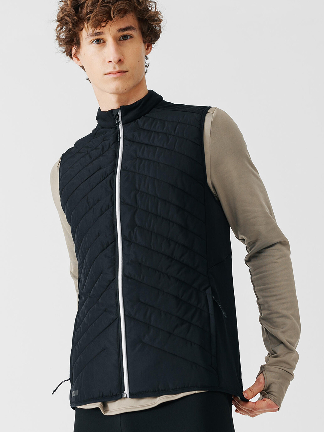 Buy Kalenji By Decathlon Men Black Windcheater Running Sleeveless ...