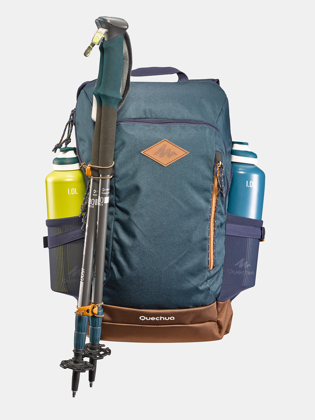 Buy Quechua By Decathlon Unisex Blue & Brown Backpack - Backpacks for ...