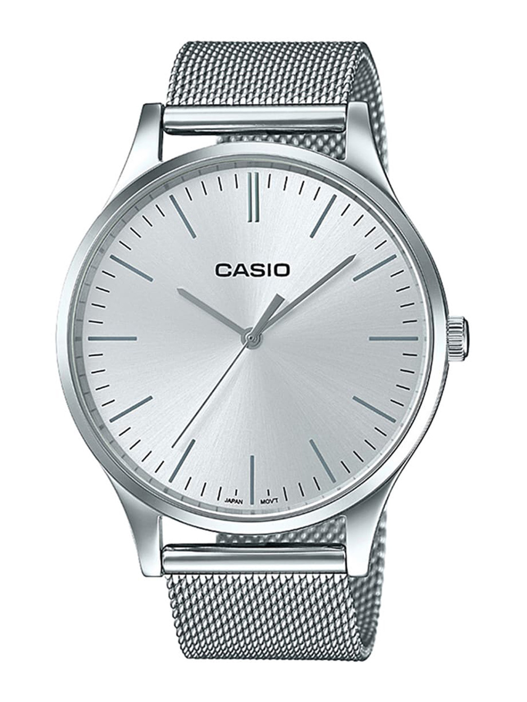 Buy CASIO Women White Dial & Silver Toned Stainless Steel Bracelet ...