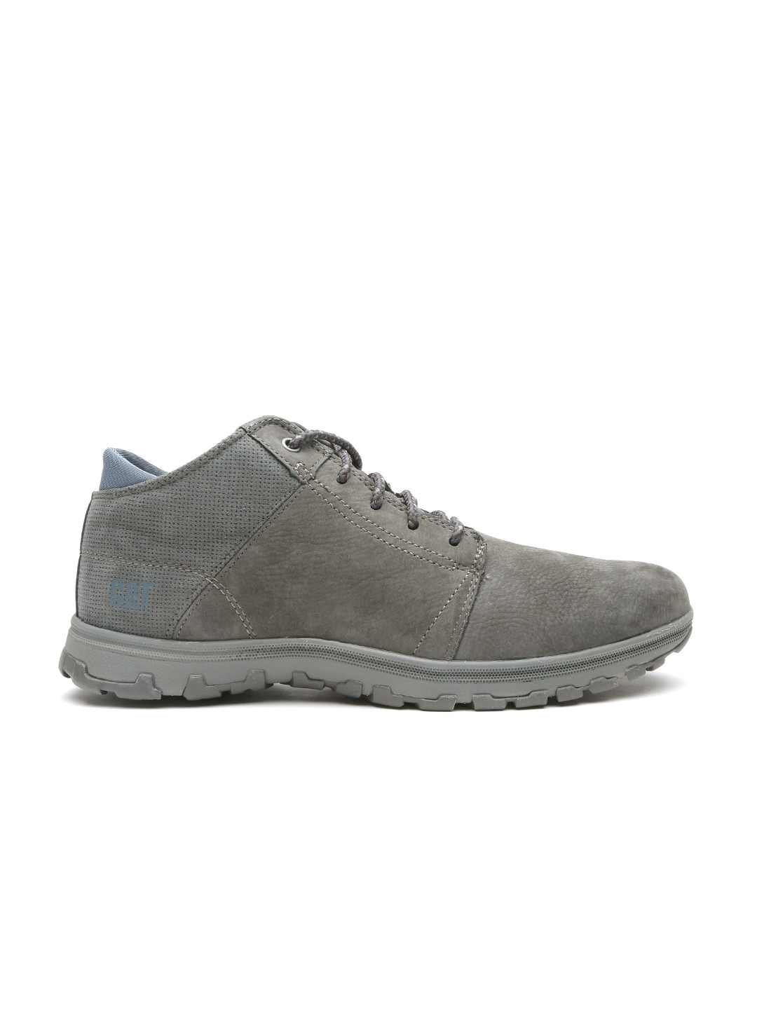 Buy CAT Men Grey Science Mid Leather Derbys - Casual Shoes for Men ...