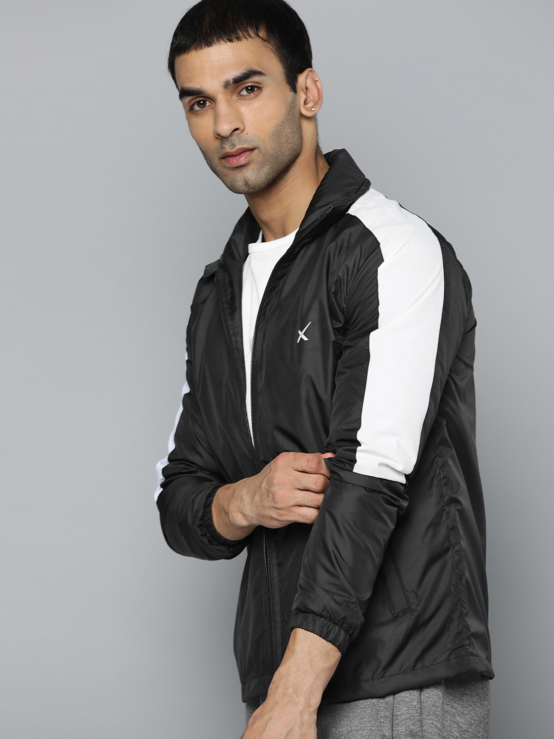 Buy HRX By Hrithik Roshan Men Black Running Sporty Jacket - Jackets for ...
