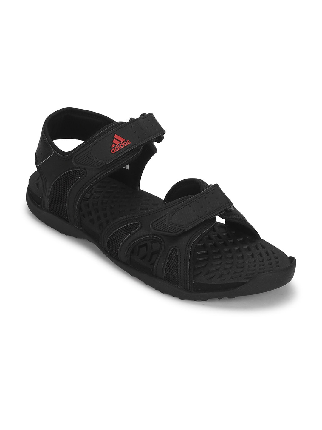 Buy ADIDAS Men Black Solid Sports Sandals - Sandals for Men 14965728 ...