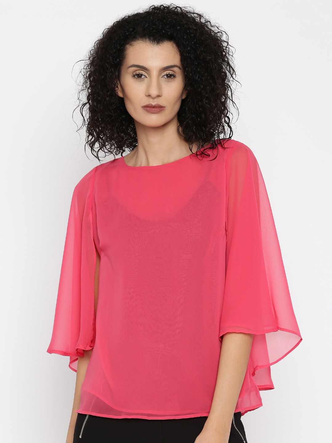 Buy Style Quotient Women Pink Solid Top Tops For Women 1497095 Myntra