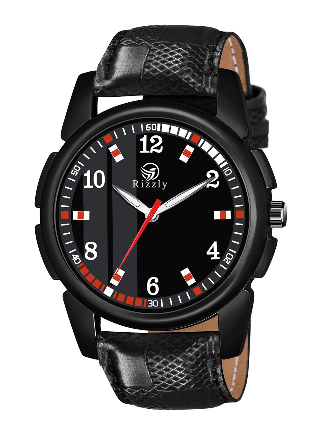 Buy Rizzly Boys Black Brass Printed Dial& Straps Analogue Watch RZ 216 ...