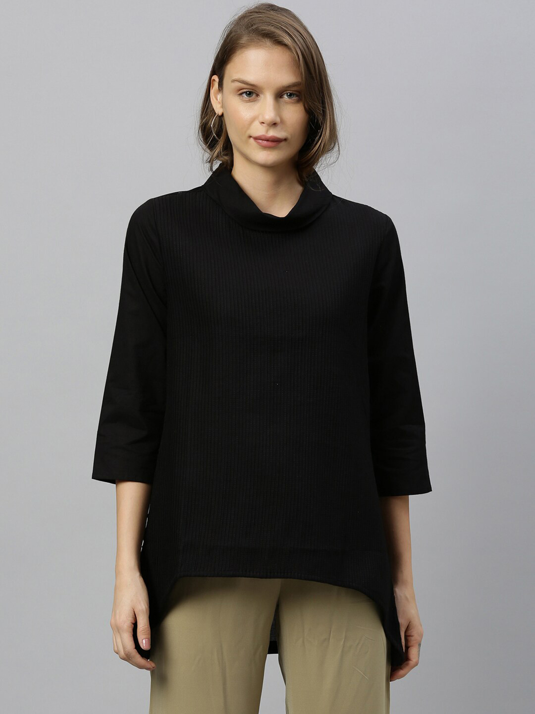 Buy RAREISM Black High Low Top - Tops for Women 14982620 | Myntra