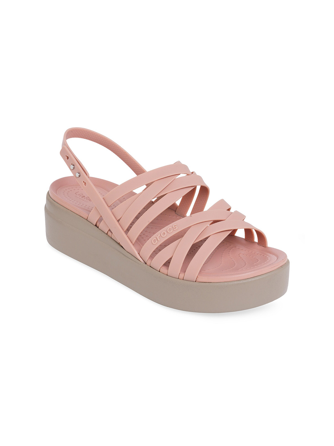 Buy Crocs Brooklyn Pink Wedge Heels - Heels for Women 14988626 | Myntra