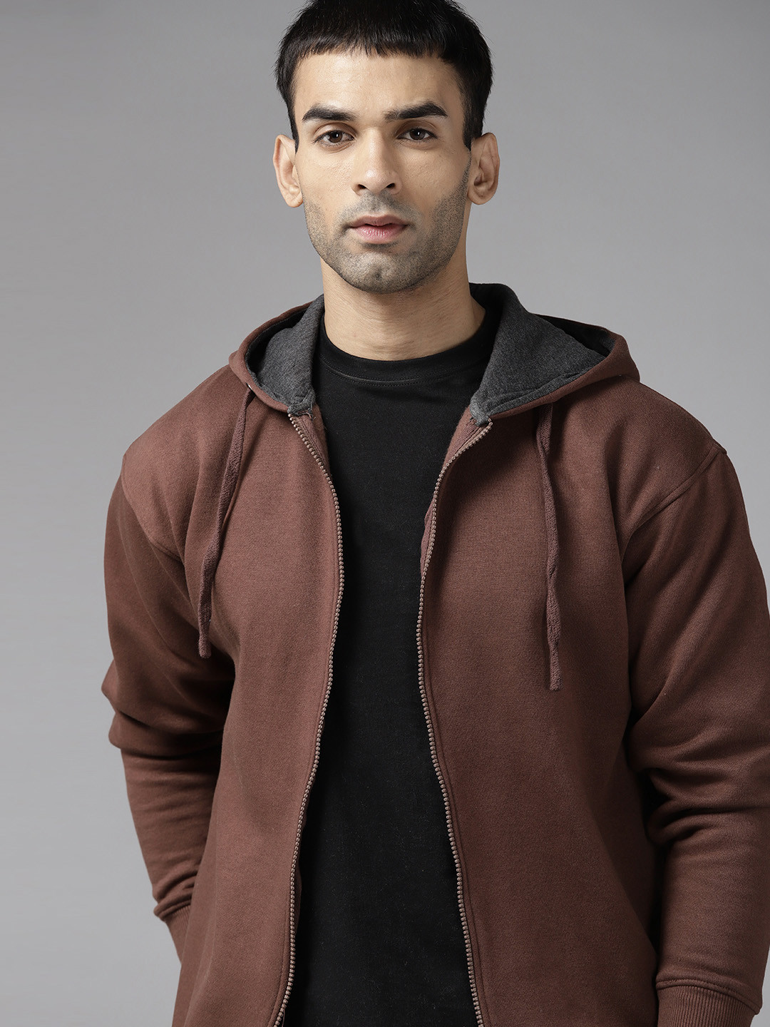 Buy Roadster Men Coffee Brown Solid Tailored Jacket - Jackets for Men ...