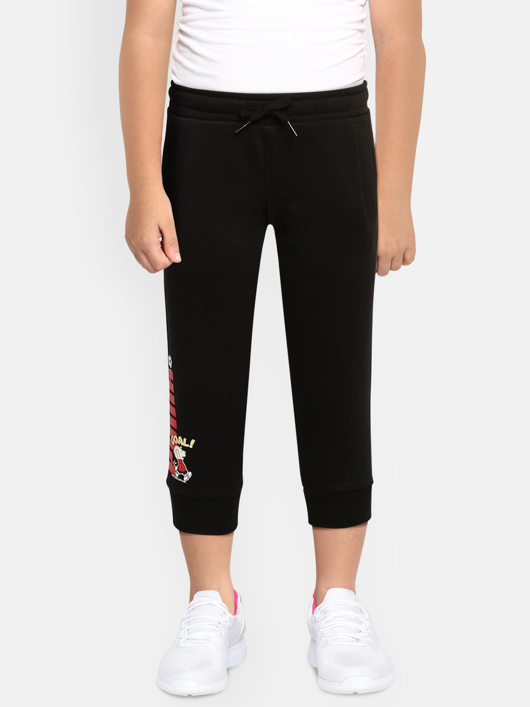 Buy Puma X PEANUTS Kids Black Joggers - Track Pants for Unisex Kids ...