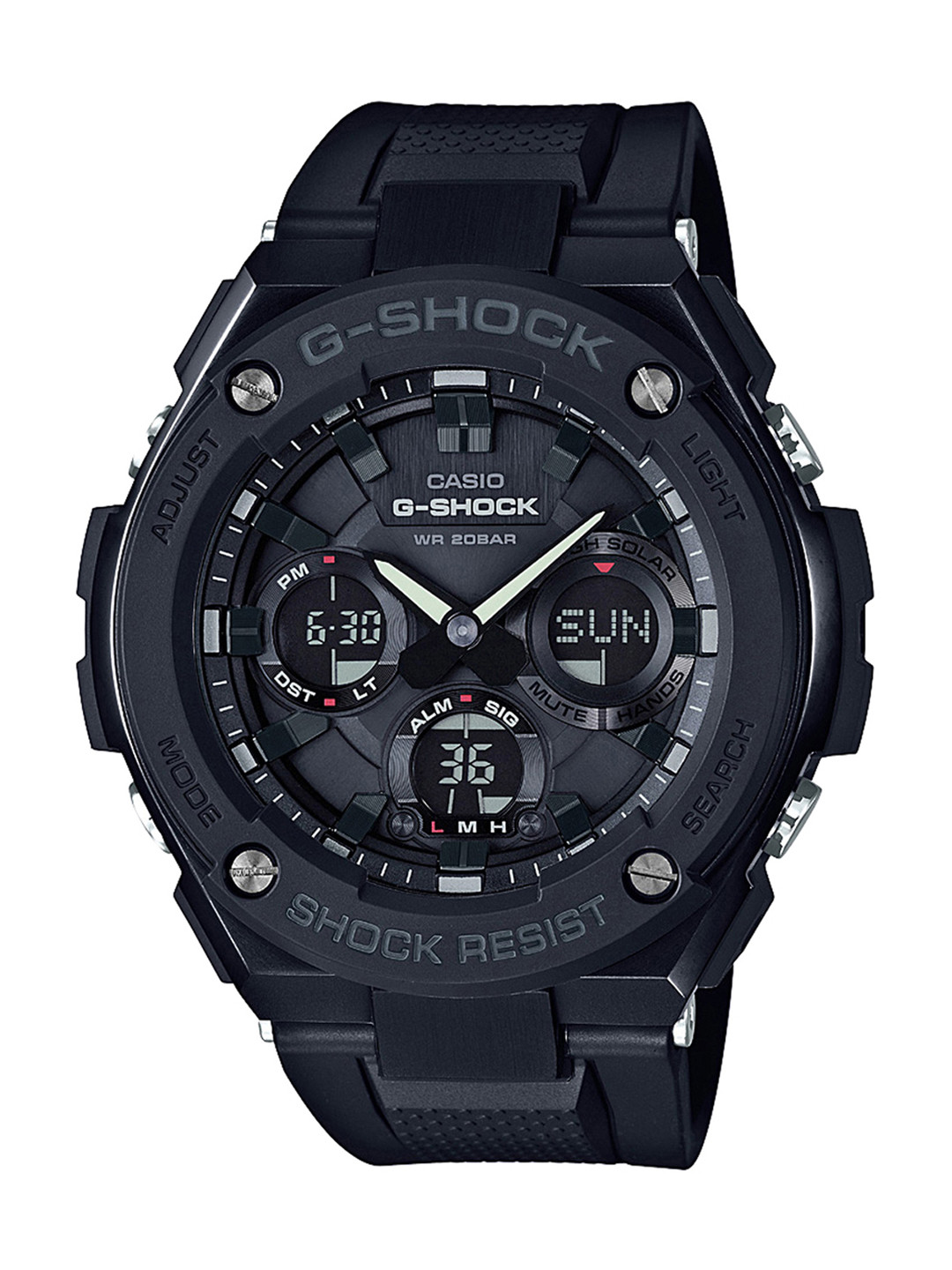 Buy CASIO G Shock Men Black Analogue & Digital Solar Chronograph Watch ...
