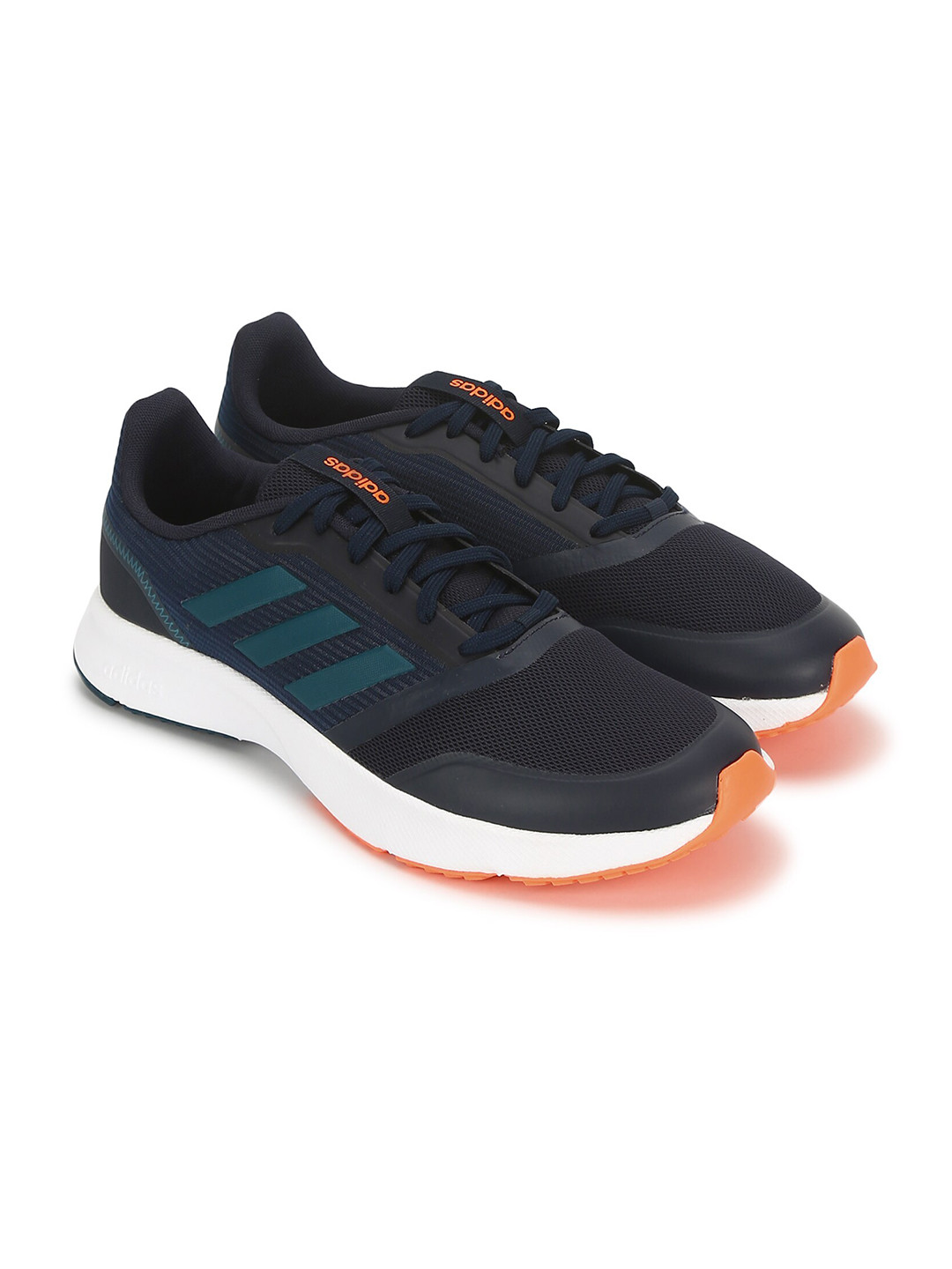 Buy Adidas Nova Flow Men Navy Blue & White Cloud Foam Running Shoes ...