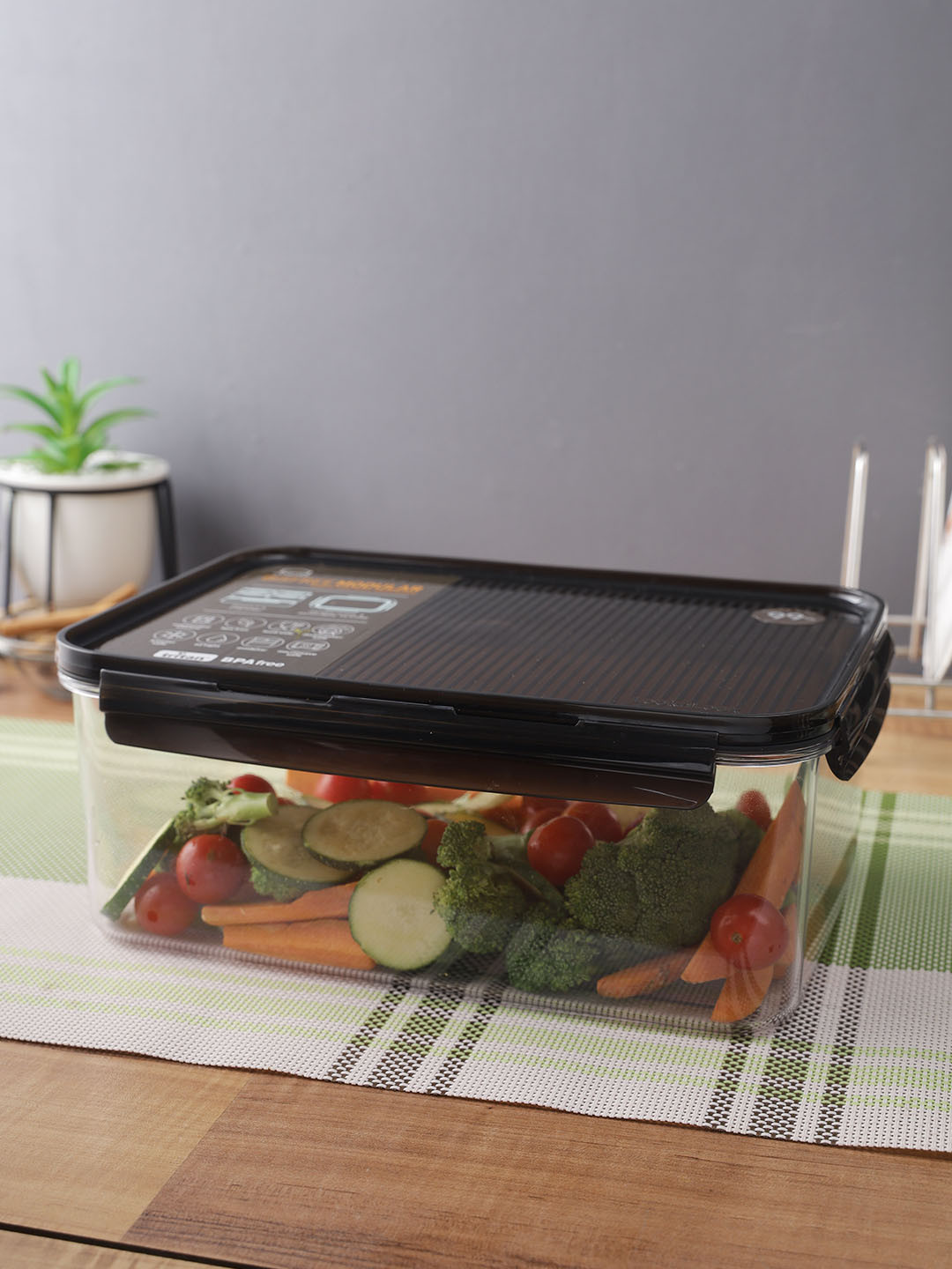 Buy Lock & Lock Transparent & Brown Modular Leakproof Tritan Food ...