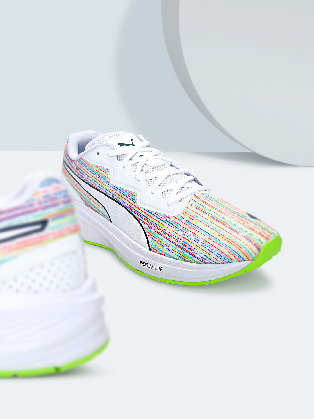 Buy Puma Aviator Unisex White & Green Running Shoes - Sports Shoes for ...